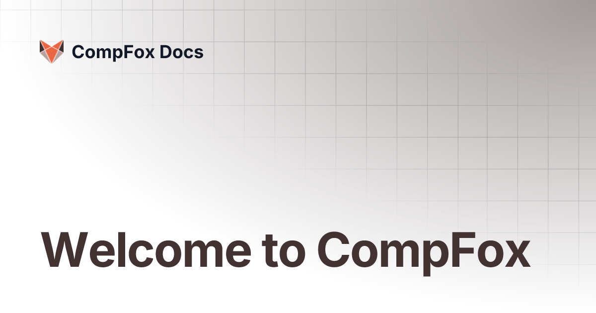 Welcome to CompFox | CompFox Docs